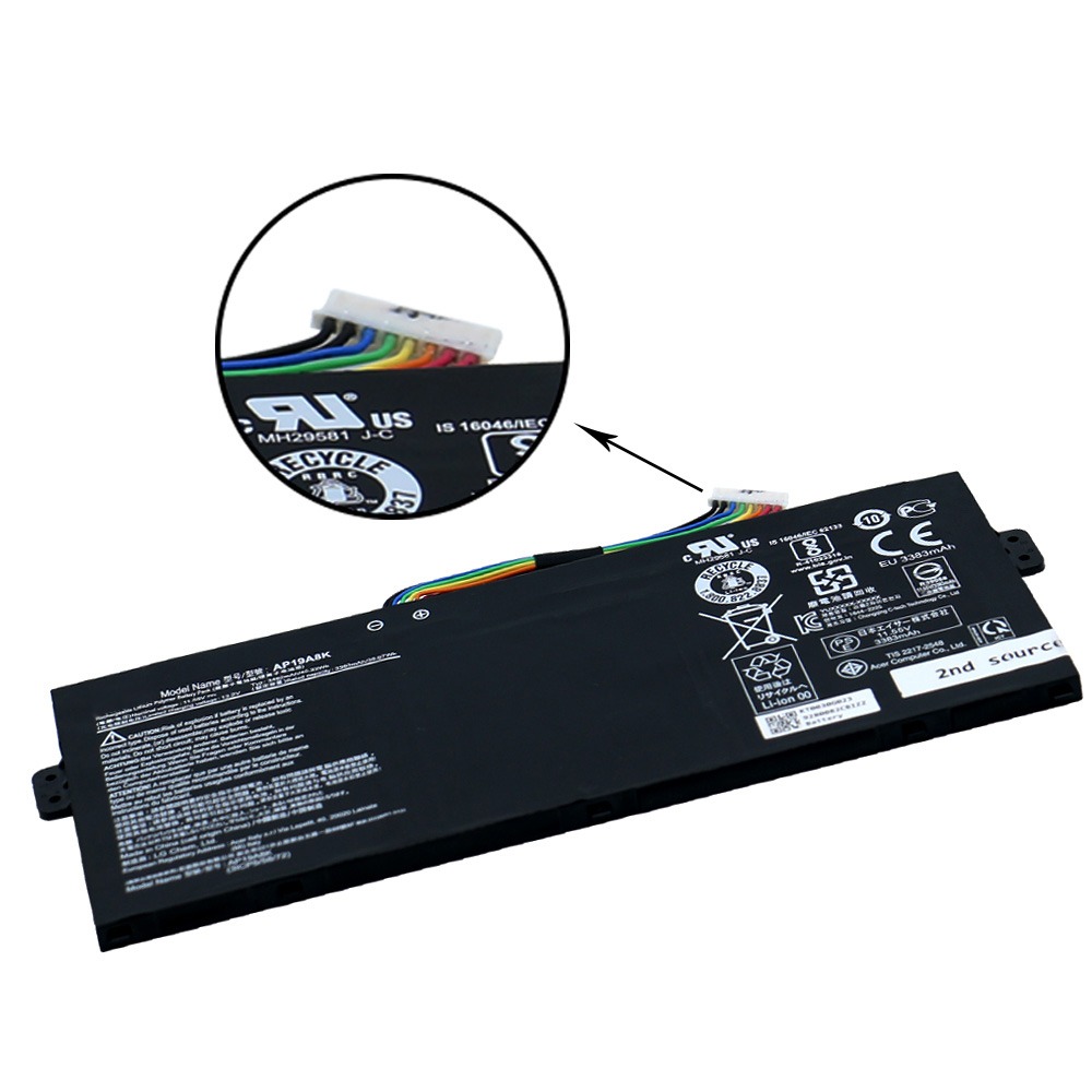 Replacement UGB genuine AP19A8K Laptop Battery For Acer Laptop 11.55V ...