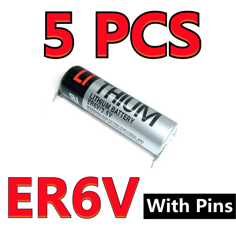 UGB 5PCS Original New For TOSHIBA ER6V 3.6V 2000mAh PLC Battery With ...