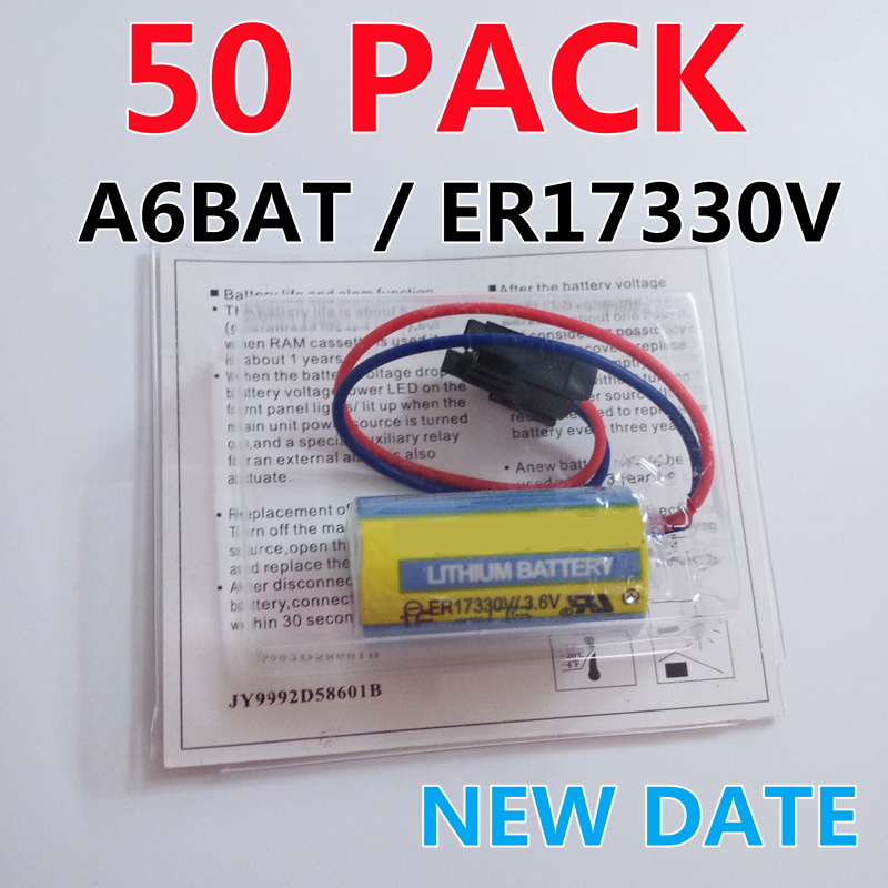 UGB 50pack NEW ER17330V 3.6V PLC Battery Batteries Servo A6BAT PLC Battery - Medical Battery ...