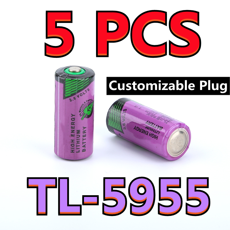 UGB 5PCS Original NEW For TADIRAN TL-5955 2/3AA 14335 3.6V 1650mAh PLC ...
