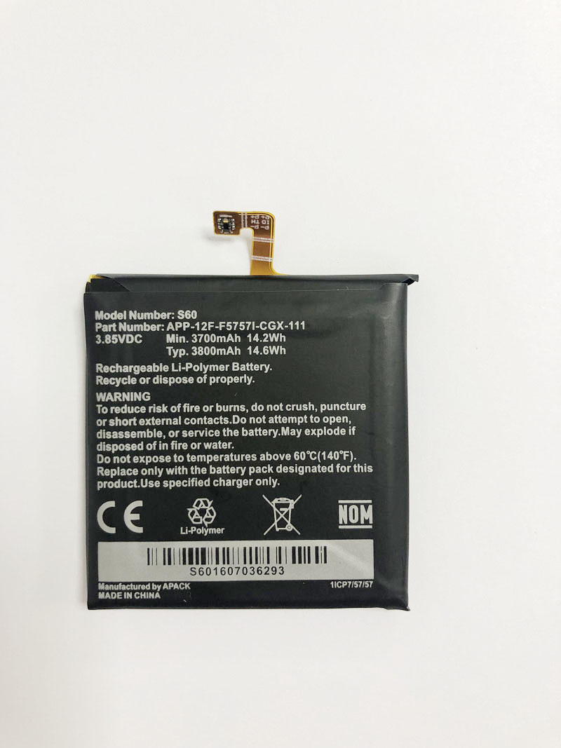 UGB New 3800mAh/14.6Wh 3.8V S60 Replacement Battery for Caterpillar CAT ...