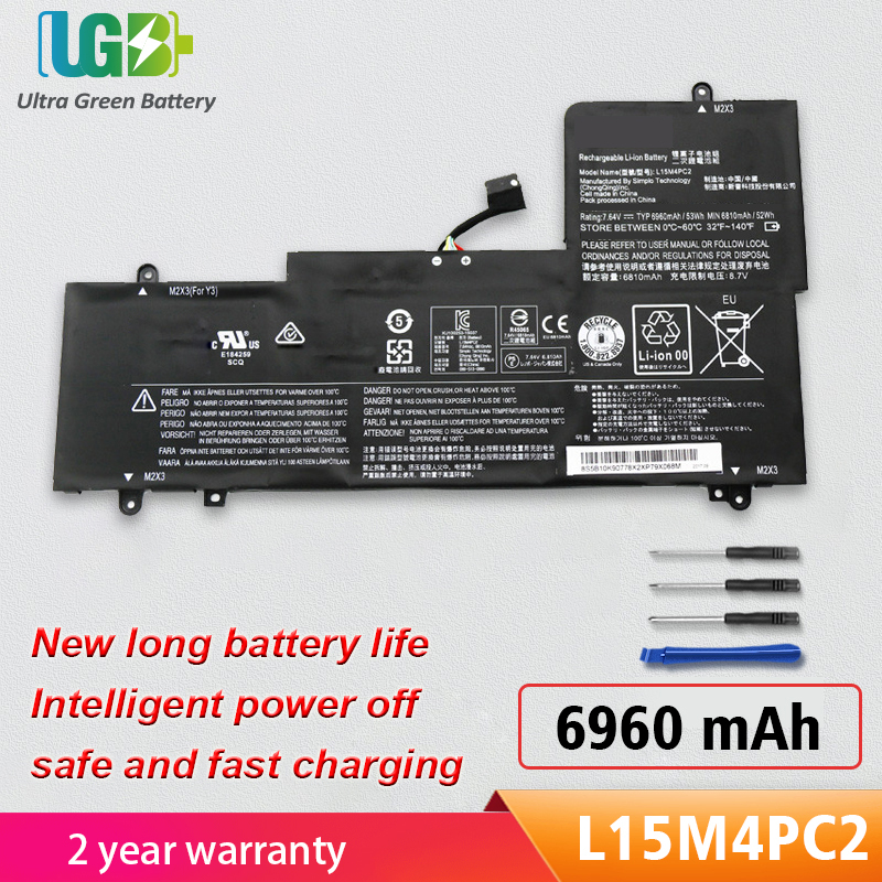UGB New L15M4PC2 L15L4PC2 Battery For Lenovo YOGA 710-14ISK,710-14IKB ...