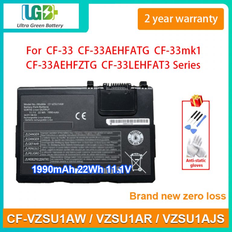 UGB New CF-VZSU1AW CF-VZSU1AR CF-VZSU1AJS Battery For Panasonic ...